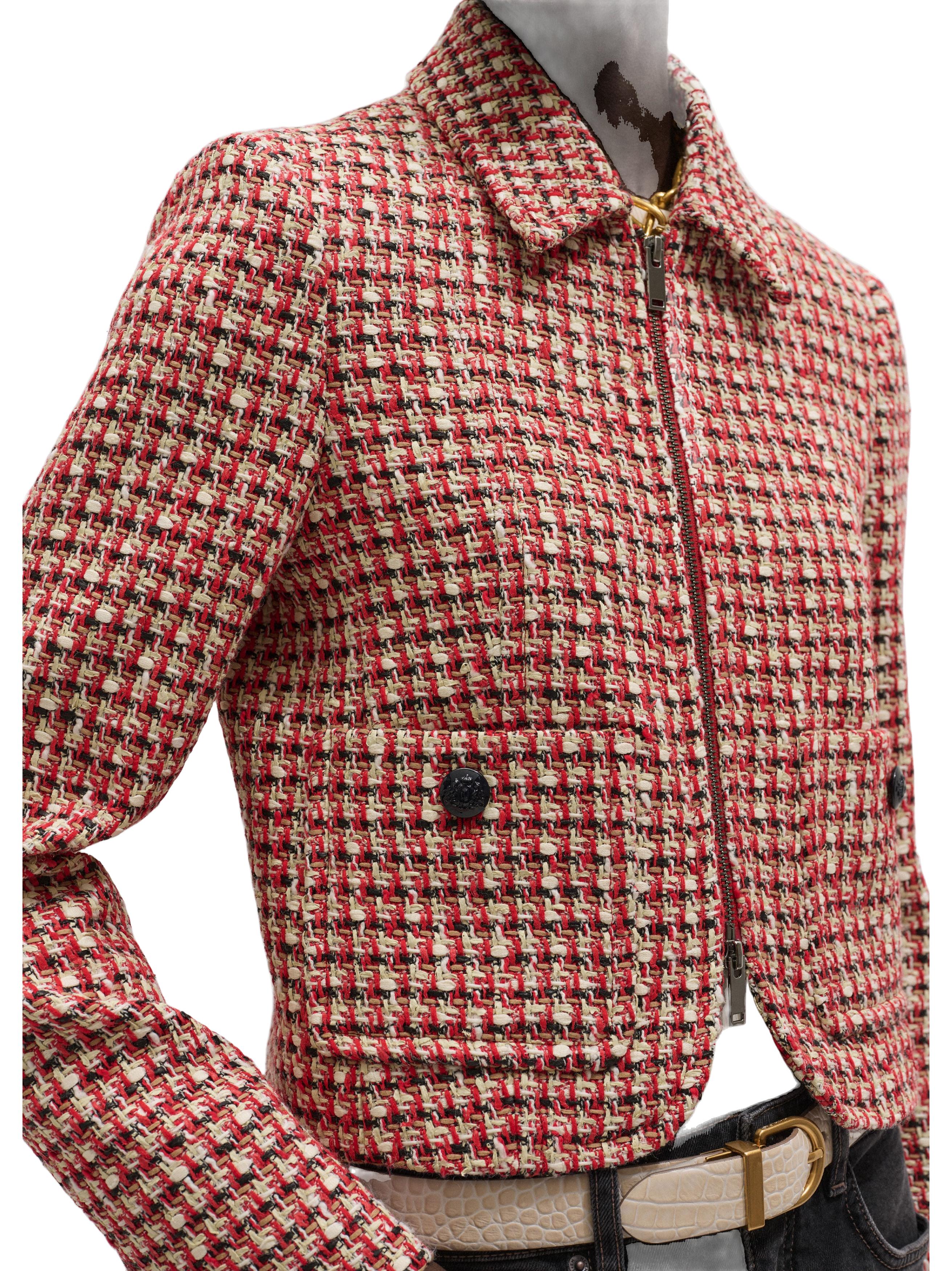 ME+EM ME+EM Statement Weave Cropped Jacket